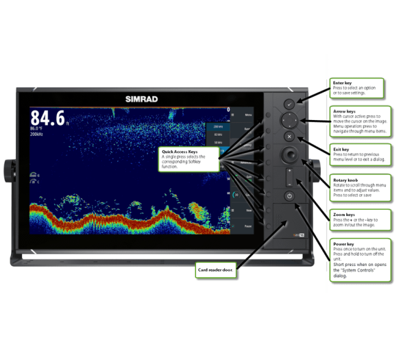 Simrad S2016, ecosonda,16", sin transductor